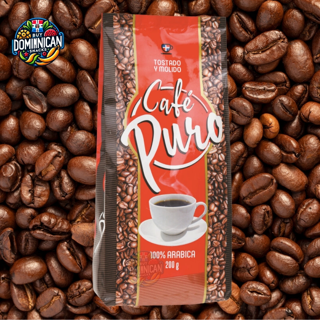 Puro Roasted and Ground Coffee - A 200g package of 100% Arabica coffee ...