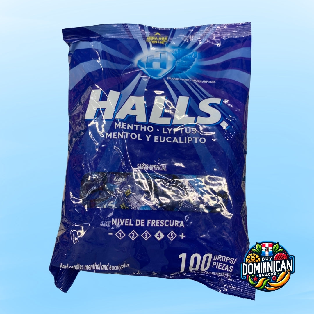 Halls Mentol/Azul mentas - 100 UND de explosión de menta – Buy ...