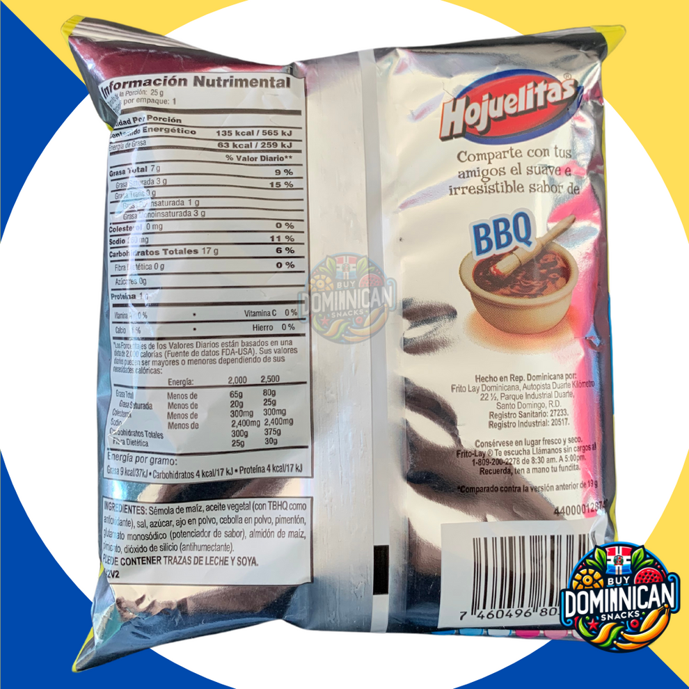 Dominican Chips - Hojuelitas BBQ Corn Chips | Papitas Dominicanas Frit ...