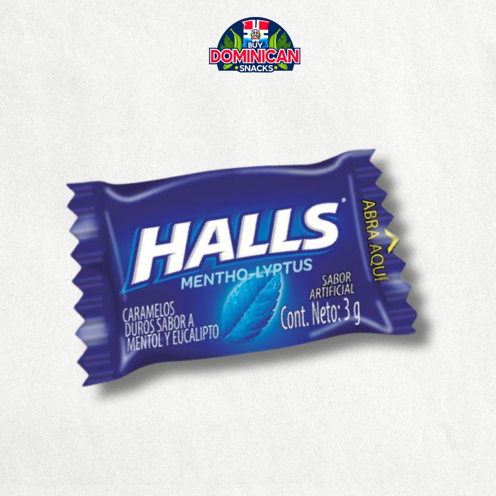 Halls Menthol/Blue mints - 100 UND of minty blast - authentic dominican ...