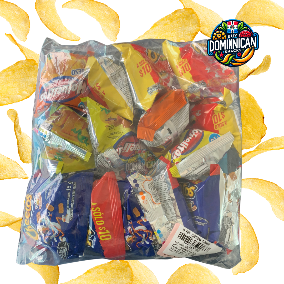Lonchera Pack 18 Units Hojuelitas BBQ, Hojuelita Queso, Cheetos Palito ...