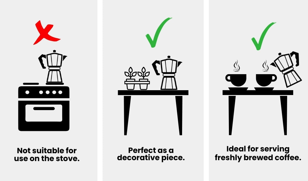 Greca dominicana con pintura de paisajes campestres - 6 tazas – Buy ...