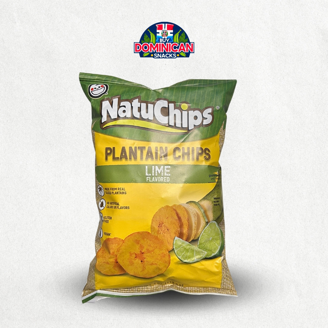Natuchips Lime flavored plantain chips - 113g – Buy Dominican Snacks ...