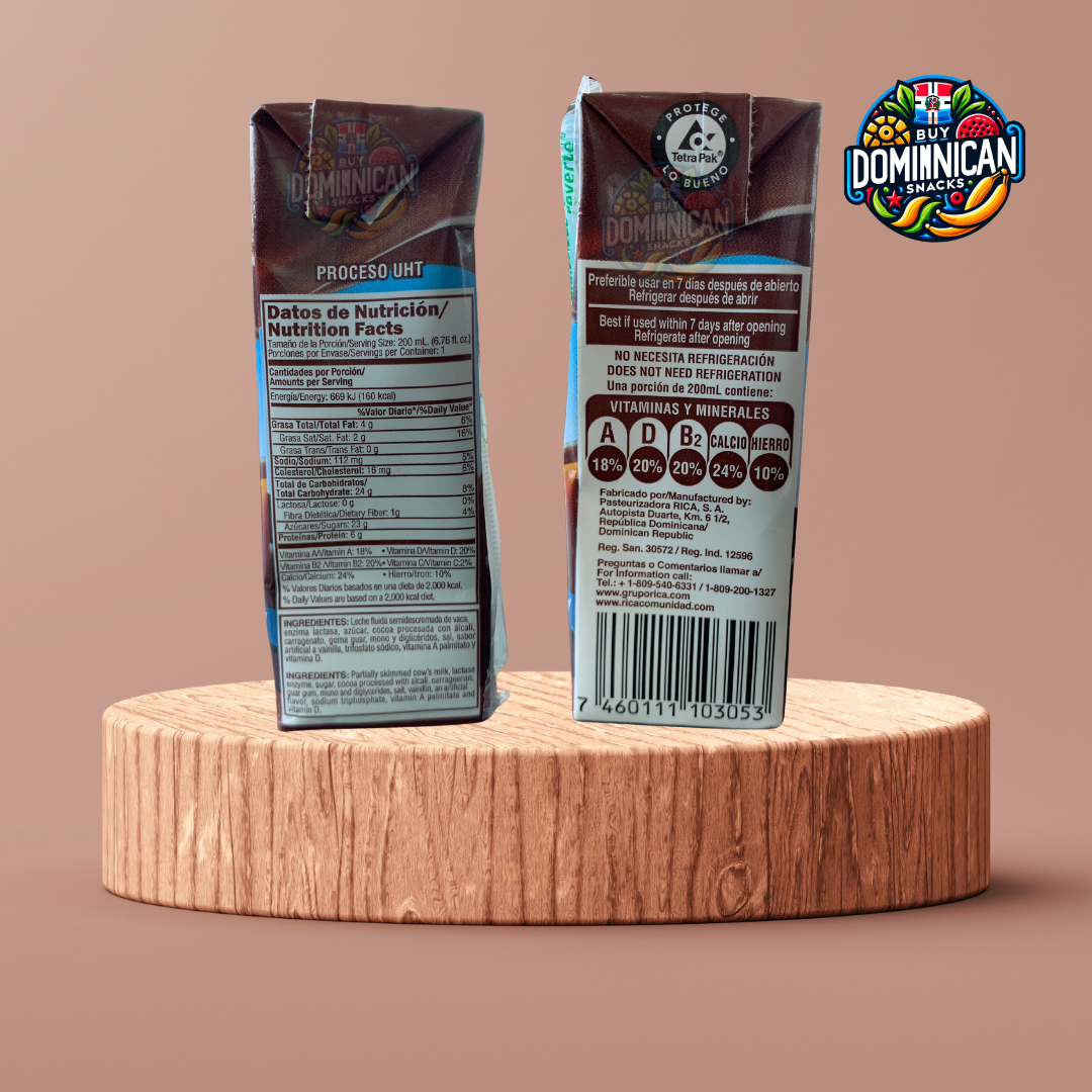 Rica Choco Rica Lactose-Free - Semi-Skimmed Chocolate Milk 200ml – Buy ...