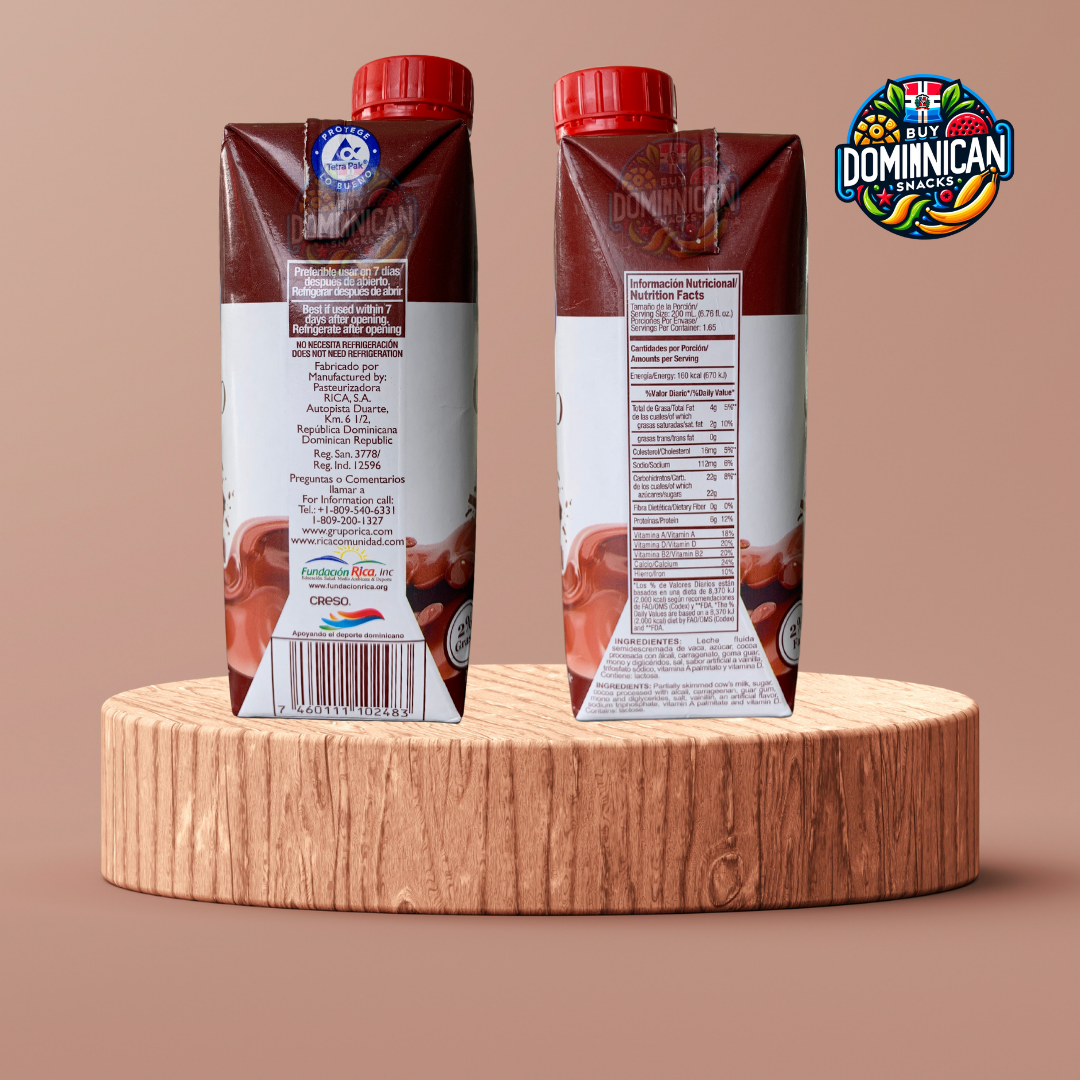 Rica Chocorica Leche Chocolatada Parcialmente Desnatada 330ml – Buy ...