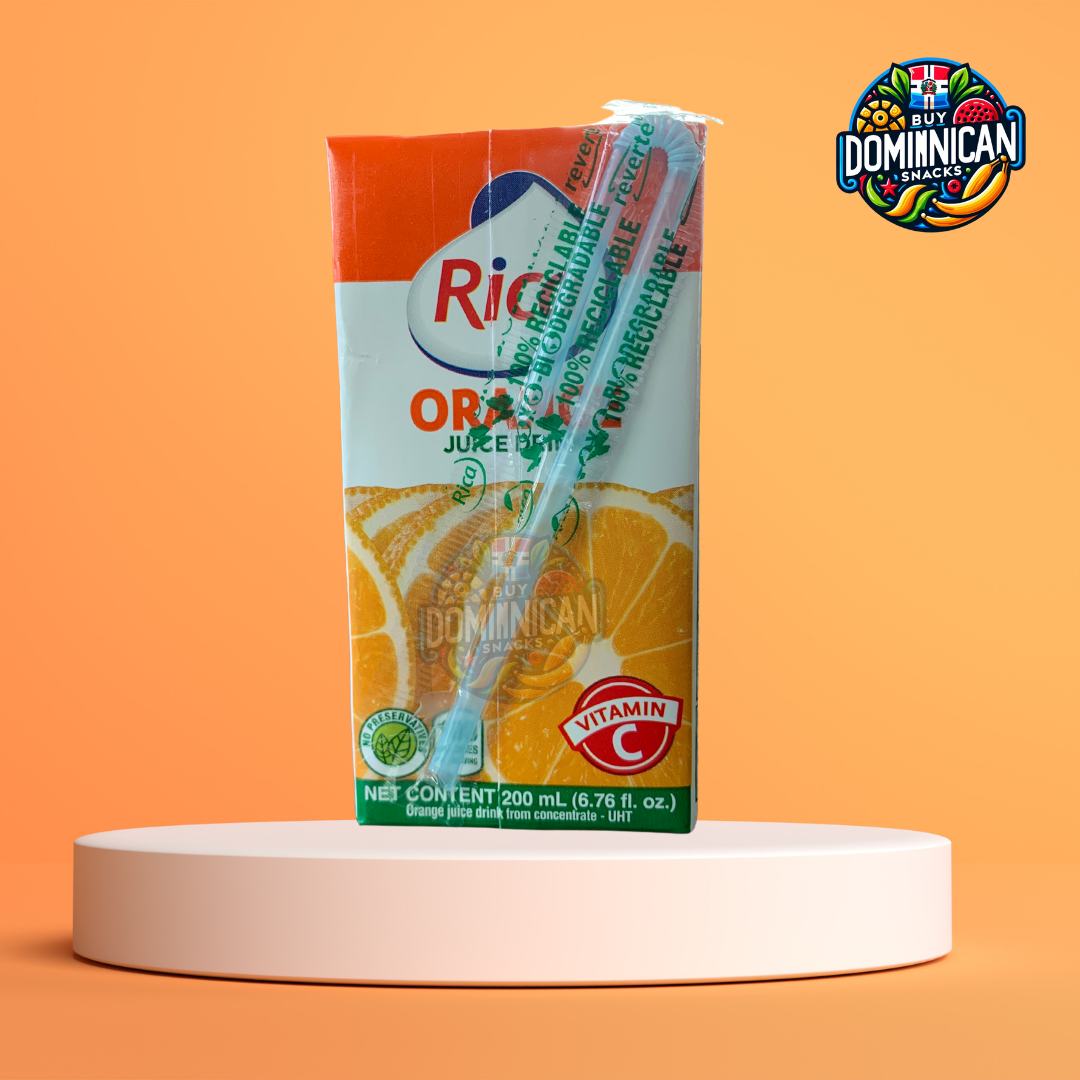 Rica Orange Juice Drink - Jugo de Naranja Rica 200ml (100 Calories, Vi ...